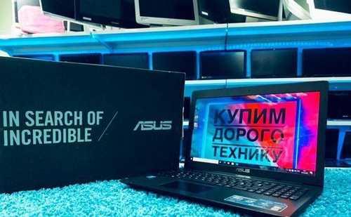 Тонкий 4х ядерный Asus 15.6" в коробке (Рассрочка