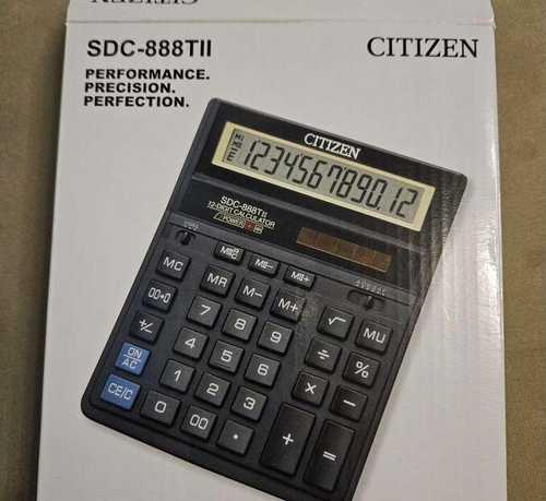 Калькулятор Citizen SDC-888 TII