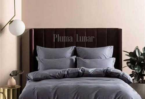 Постельное белье Pluma Lunar (серый в полоску)