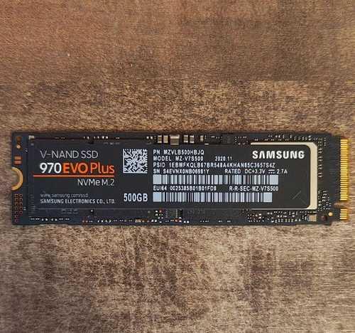 Samsung 970 Evo plus 500   гарантия