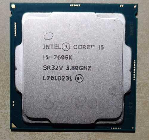 Процессор Intel core i5 7600k