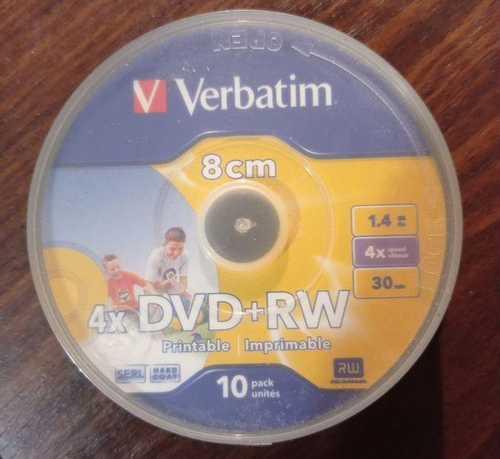 Диски 8 см DVD+RW для видеокамеры