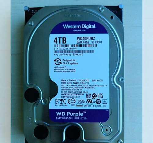 Western digital purple 4 TB