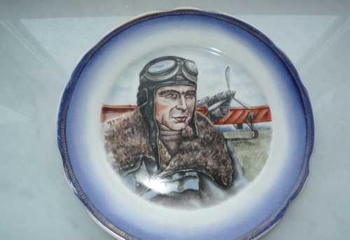 Агитационный фарфор тарелка,Дулёво, СССР