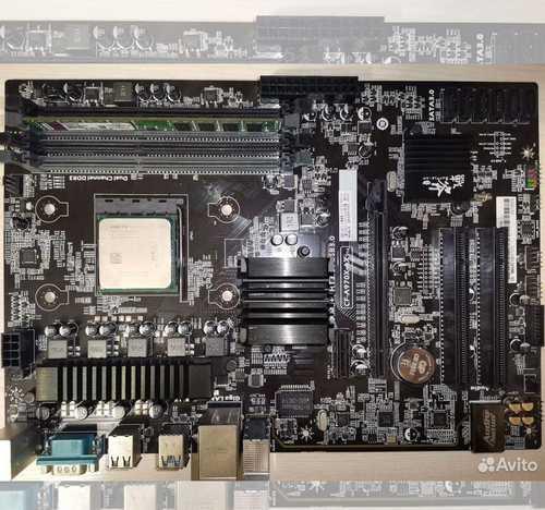 Материнская плата AM3+ с процессором AMD FX 8350
