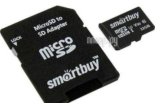 32Gb - SmartBuy MicroSD Class 10 Pro UHS-I U3