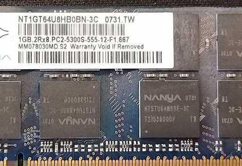 Оперативная память Nanya 2Гб (два модуля по 1Гб)