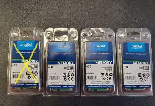 4Gb Crucial CT4G48F88266 DDR4 2666 sodimm