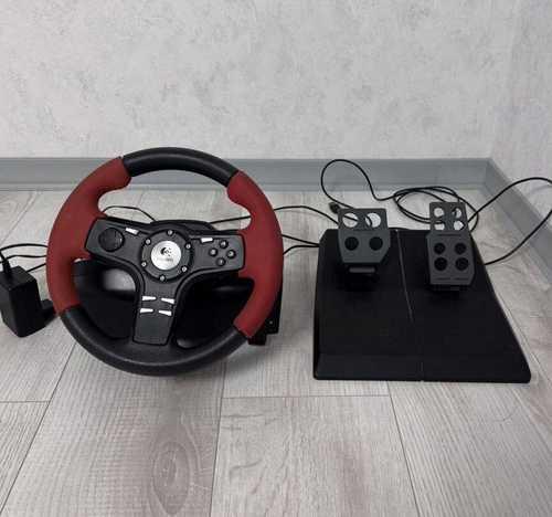 Игровой руль с педалями logitech formula force EX