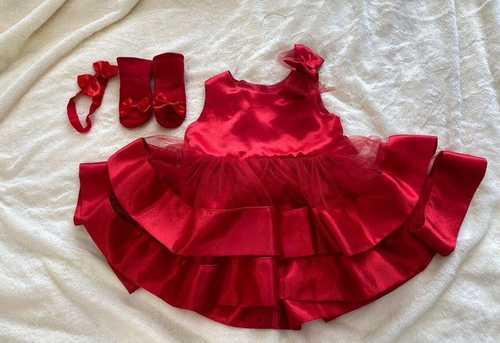 Детское нарядное платье 80