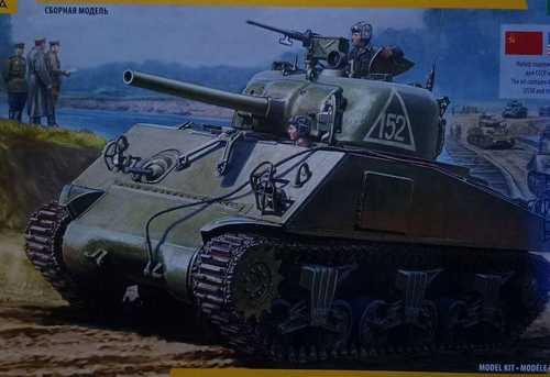 Сборная модель танк Sherman M4A2