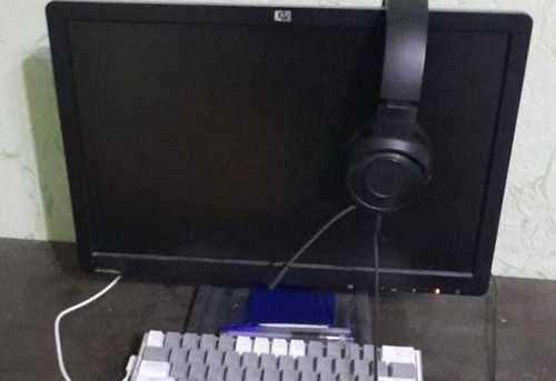 Игровой пк с монитором и клавиатурой