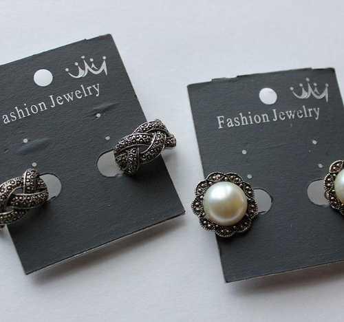 Клипсы 2 пары Fashion Jewelry