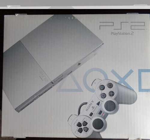 Playstation 2 Slim Silver (Чипованная)