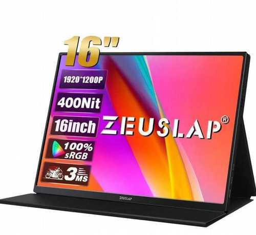 Портативный монитор Zeuslap 16", 100sRGB новый