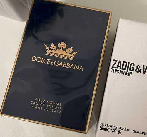 Dolce gabbana king/Zadig Voltaire/50мл/оригинал