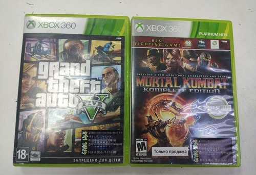 Mortal Kombat 9 + GTA 5 Xbox 360 Б/У