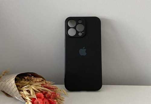 Чехол на айфон 13 pro силиконовый бампер чёрный