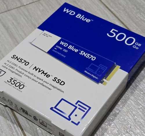 500 гб M.2 NVMe накопитель WD Blue SN570