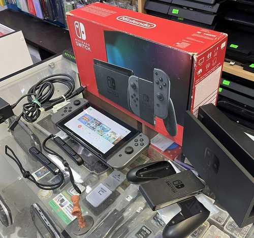 Nintendo switch v2 288 Гб чипованная+35 игр