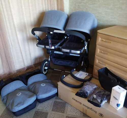 Коляска для двойни Bugaboo donkey twin 2 а 1