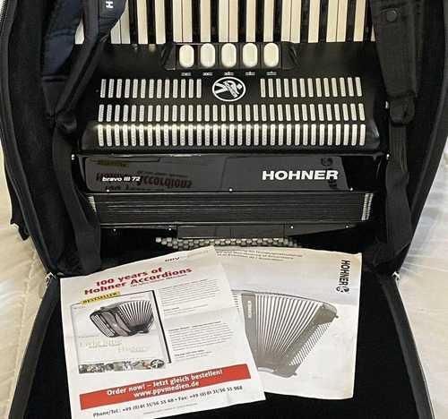 Аккордеон hohner bravolll 72