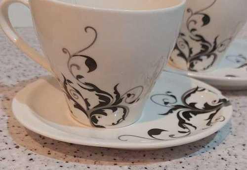Чашка с блюдцем кофейные пары ABL fine porcelain