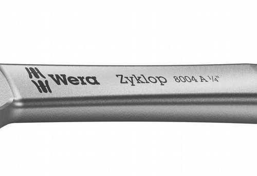 Трещотка Wera 8004 A Zyklop Metal, 1/4"