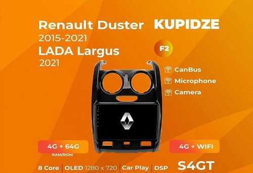 Магнитола S4GT Renault Duster 2015-21 8 ядер 4/64
