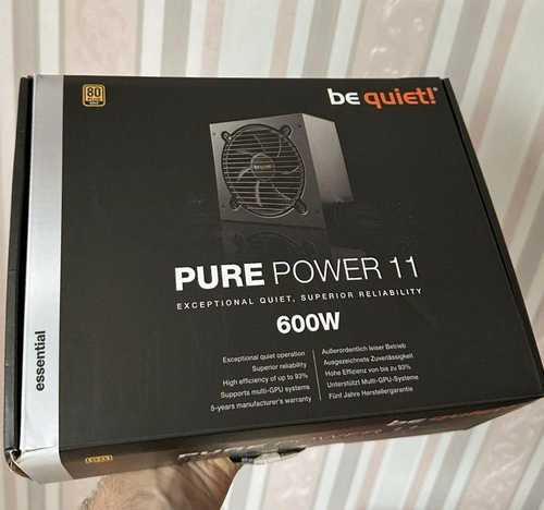 Бп be quiet pure power 11, 600W, 80  Gold