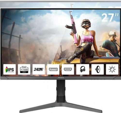 Aiwa 27" MD2715 Black (IPS, 2560x1440, hdmi hdmi DP DP, 1 ms, 178/178, 350 cd/m, 1000:1, 240Hz, Spk