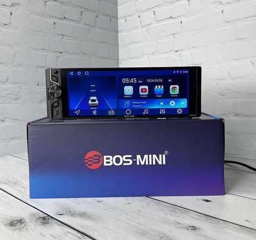 Магнитола android 1din Bos-Mini сенсорная