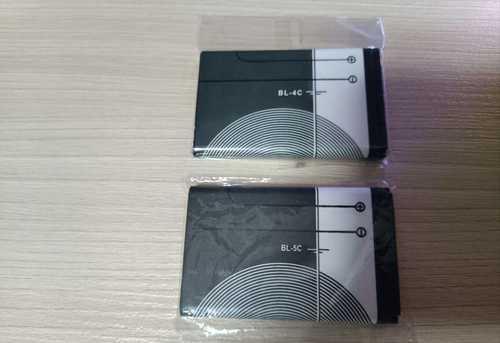 Аккумуляторы BL-5C, BL-4C для Nokia