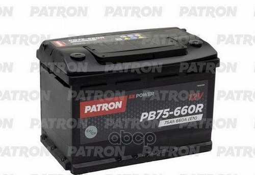 Аккумулятор patron power 12V 75AH 660A ETN 0(R+