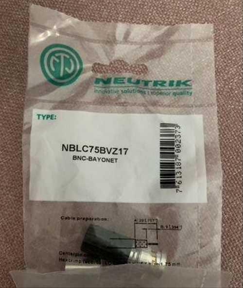 Разъем Neutrik nblc75bvz17