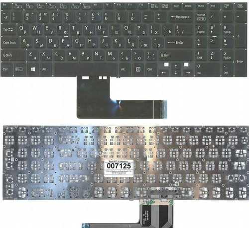 Клавиатура для ноутбука Sony FIT 15 SVF15 черная
