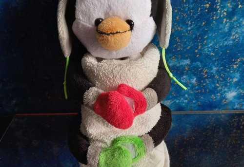 Мягкая игрушка Пингвинёнок с полотенцем IKEA
