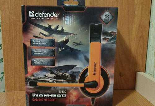 Наушники игровые Defender G-120,оранжевый