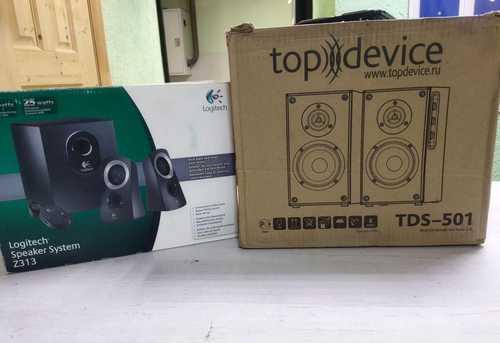 2.0 TopDevice TDS-501 и 2.1 Logitech Z313