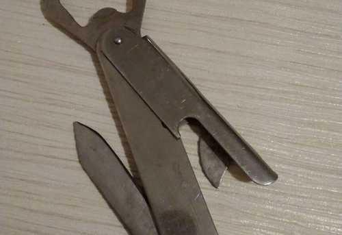 Консервный нож СССР, 3 в 1,открывашка, складной