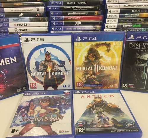 PS4 Dolmen/ MK/ anthem/ indivisible/ Dishonored 2