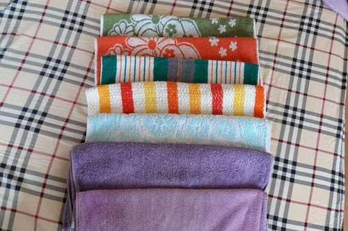Махровые полотенца, набор 5 штук