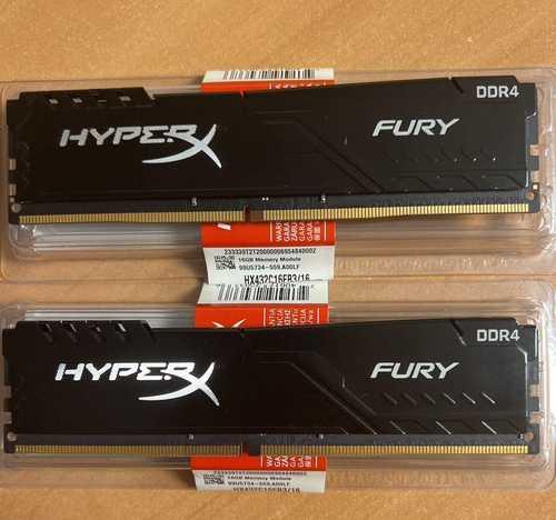 Оперативная память ddr4 Kingston hyperx fury 32gb