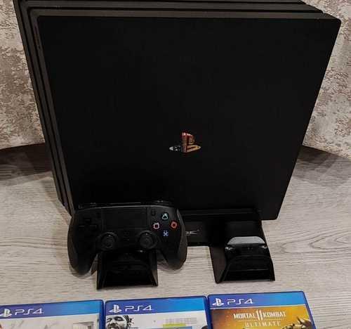 Sony playstation 4 ps4 pro 1tb с играми