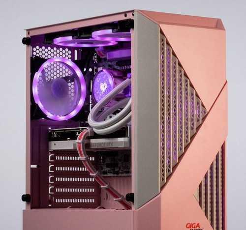 Игровой пк atlas288 RTX 4060Ti 8GB NEW i5-12400F Evesky firerose F3-A pink