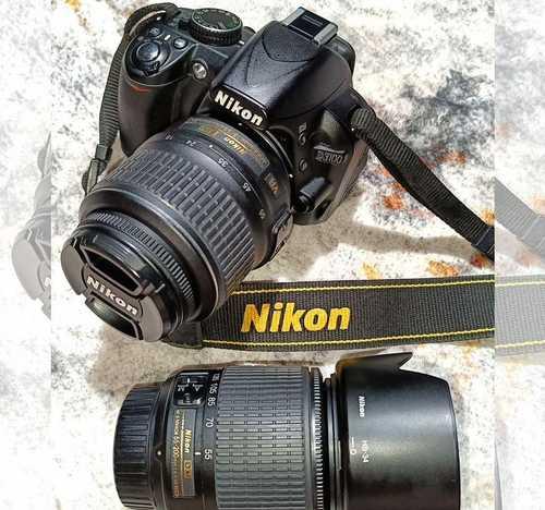 Nikon d3100 kit 18-55   55-200