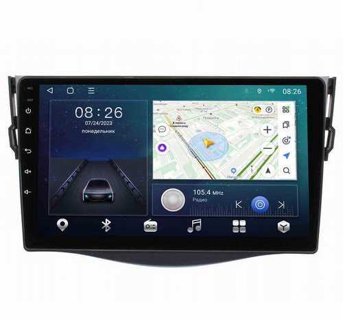 Магнитола Toyota RAV4 06-12 Android 4 64 TS18A 9"