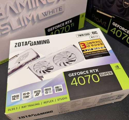 Zotac RTX 4070 Super White (Новая,Гарантия)