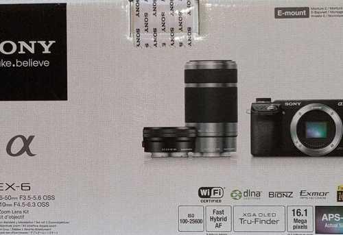 Фотоаппарат Sony NEX-6Y Kit и фотосумка