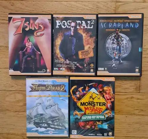 DVD box от Акелла - Postal 2, Scrapland, 7 Sins